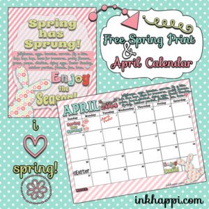 April Calendar and Spring print is Here! - inkhappi