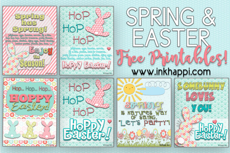 Easter Printables... Hello April, Spring, and Hello Easter! - inkhappi