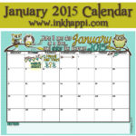 January 2015 Calendar... A new year! - inkhappi