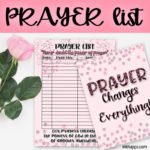 Free Printable Prayer List! Never doubt the power of prayer... - inkhappi