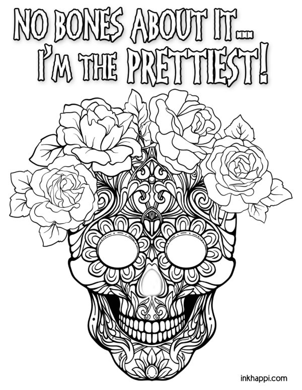 Halloween coloring pages and some fun Halloween sayings! - inkhappi