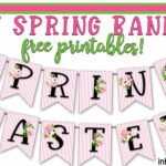 Spring fonts including flower and Easter elements - inkhappi