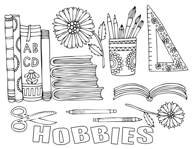Favorite Pastimes Coloring Pages... Summer Fun! - inkhappi